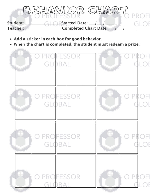 Individual Behavior Chart / Tool to Track Students Behavior - O ...